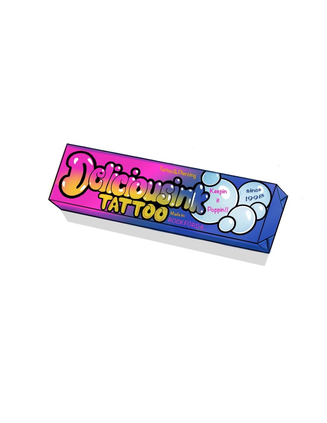 Bubble Gum (STICKER) | Delicious Ink Tattoo